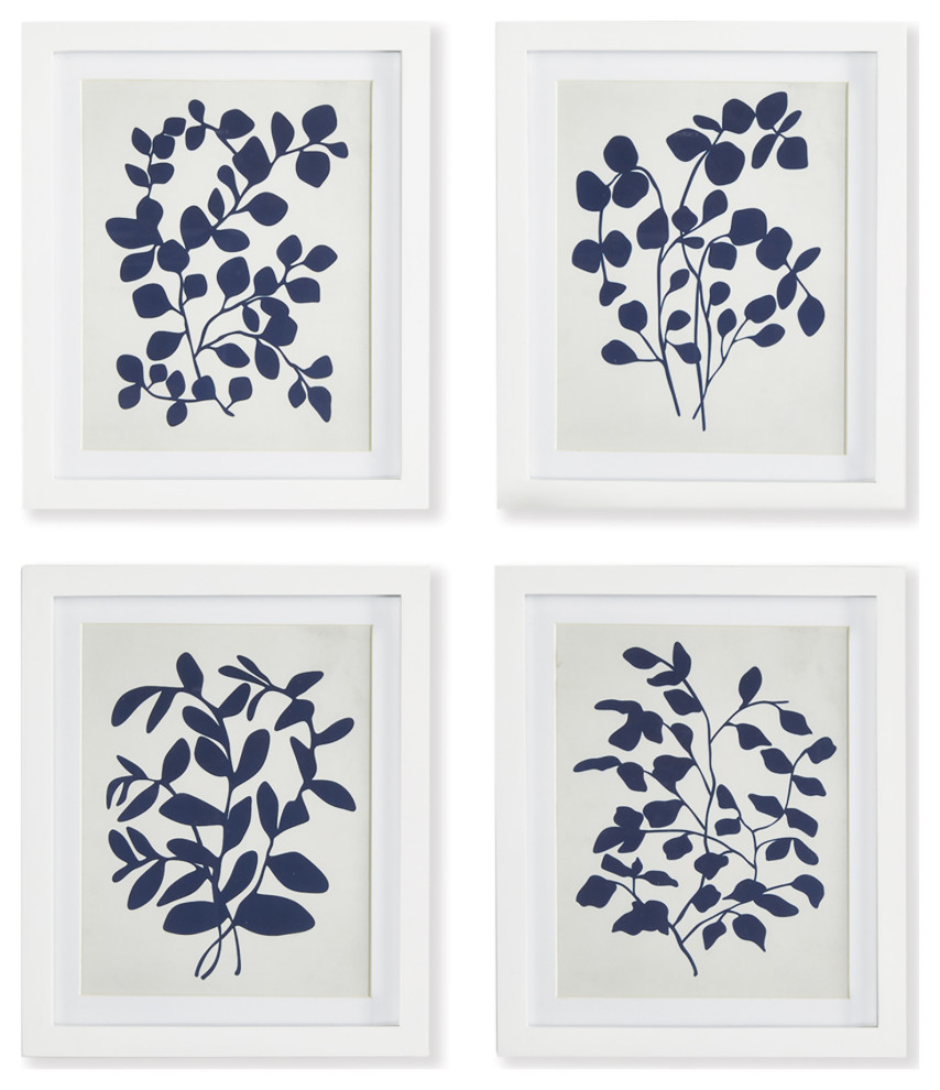 Leafy Vine Prints, Set Of 4 - Contemporary - Prints And Posters - by ...