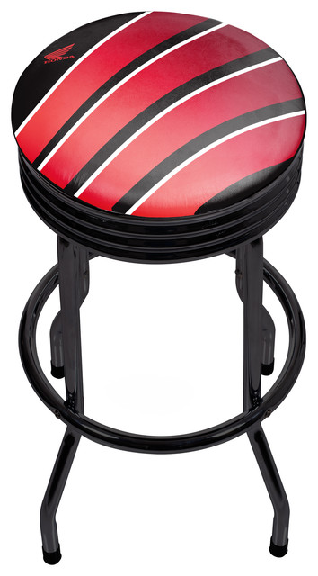Honda Black Ribbed Bar Stool, Wing - Contemporary - Bar Stools And ...