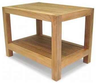 24" Teak Spa Bench - Transitional - Shower Benches & Seats - by ...