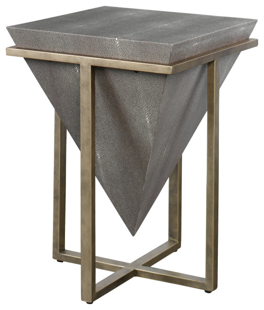 Uttermost Bertrand Shagreen Accent Table - Contemporary - Side Tables And End Tables - by Hudson ...