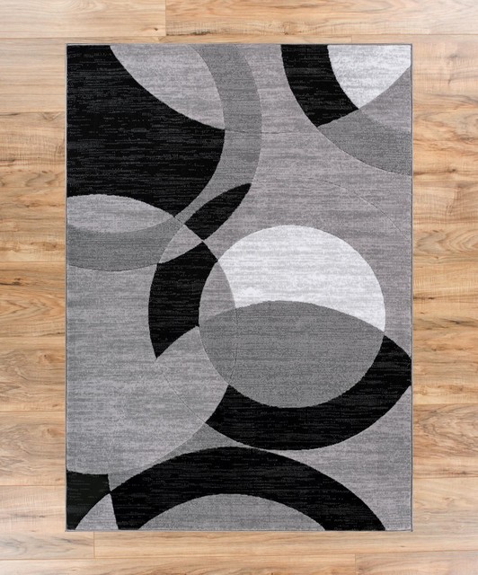 Well Woven Dulcet Bingo Modern Geometric Shapes Gray Area Rug, 2'7'' x ...