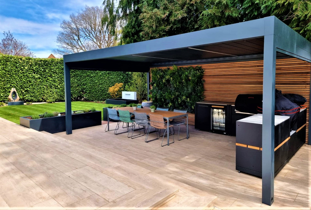 Modern Outdoor Kitchen Diner - Contemporary - Buckinghamshire - by ...