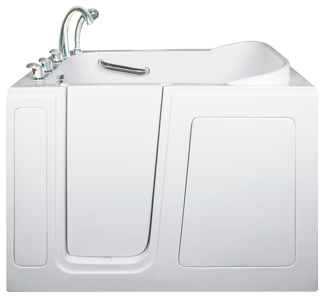 Ella Short 48" Long Hydro Massage Walk In Bath, 28 x 48 x 40 ...