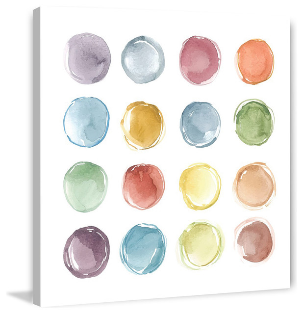 "Connect the Dots" Painting Print on Canvas, 18"x18" - Contemporary ...