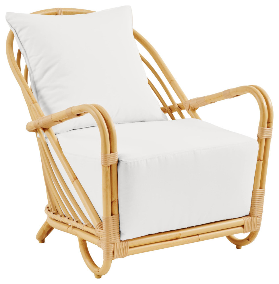 Arne Jacobsen Charlottenborg Exterior Chair, Natural - Tropical ...