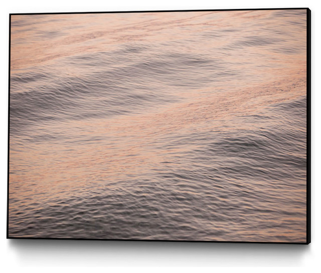 "Peach Blooms" Art block Framed Canvas, 36"x24" - Beach Style - Prints ...