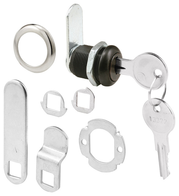 1-1/8" Classic Bronze Cam Lock - Traditional - Cabinet And Drawer ...