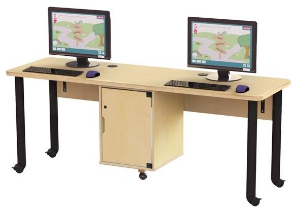 Jonti-Craft Dual Computer Lab Table - Contemporary - Kids Desks And ...