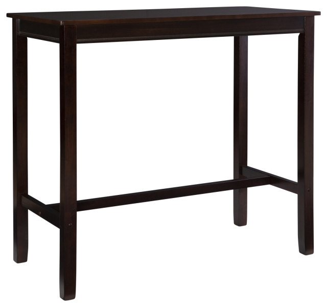Claridge 42" Bar Height Pub Table, Walnut - Transitional - Indoor Pub ...