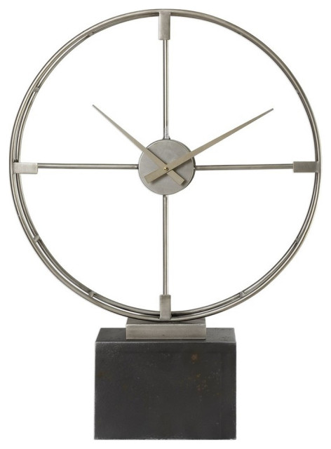 Uttermost Janya Contemporary Table Clock - Transitional - Desk And ...