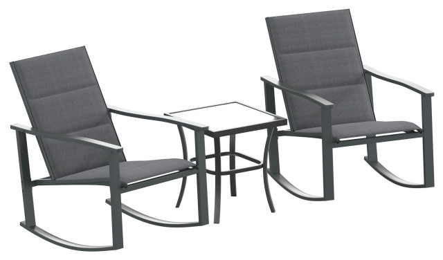 BK 3PC Rockers and Table Set - Transitional - Outdoor Lounge Sets - by ...
