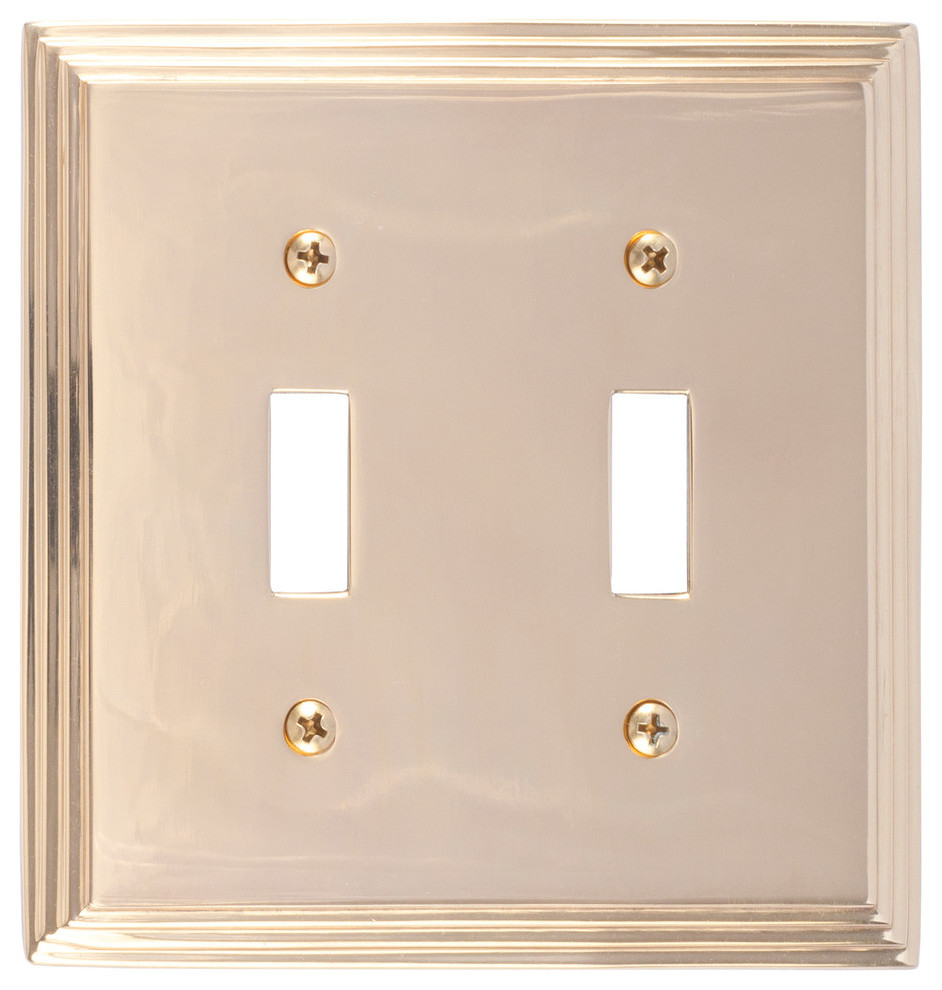 Classic Steps Double Switch - Traditional - Switch Plates And Outlet ...