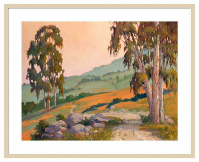 Poppy Hill Path and Trees by Ed Penniman Framed Wall Art 41 x 33 ...