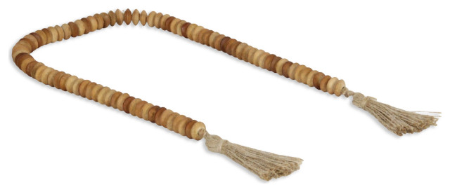 Akaida Wooden Abacus Styled Bead Tassel Decor - Beach Style ...