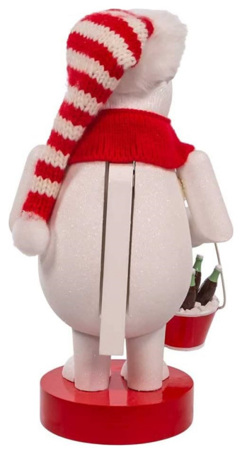 Kurt Adler Coca-Cola Polar Bear Nutcracker, Multicolored, 14" - Modern ...