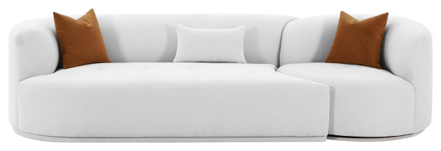 Fickle 2-Piece Modular Left Arm Facing Sofa - Transitional - Sectional ...