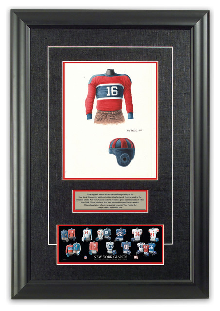 Original Art of the NFL 1933 New York Giants Uniform - Traditional ...
