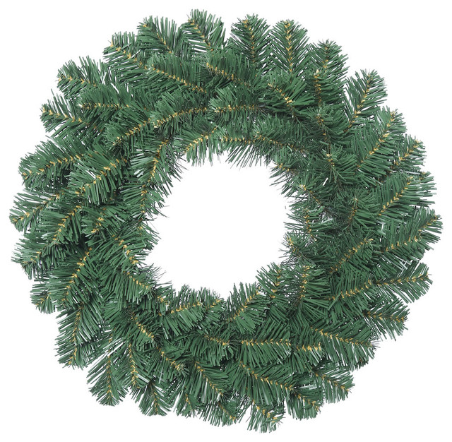 18" Oregon Fir Wreath 66 Tips - Traditional - Wreaths And Garlands - by ...
