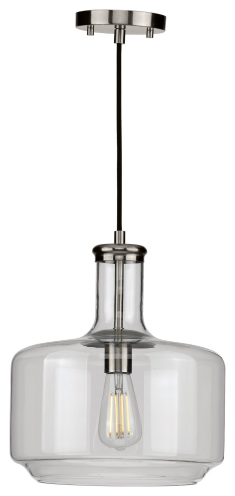 Luxury Industrial Chic Pendant Light, Brushed Nickel, UHP3720 ...
