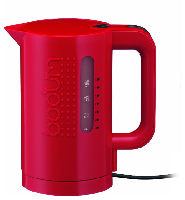 Bodum Bistro Red 34 Ounce Electric Water Kettle - Transitional ...