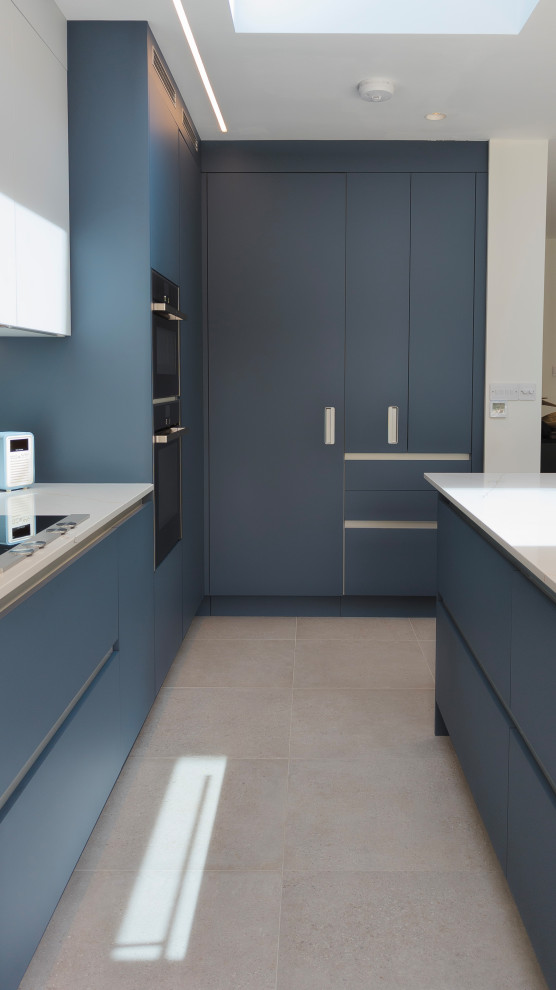 Alby Blue & Light Grey Kitchen - Modern - Kitchen - London - by Urban ...