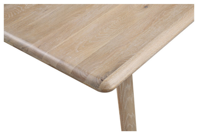 88 Inch Dining Table White Oak Natural Scandinavian - Scandinavian ...