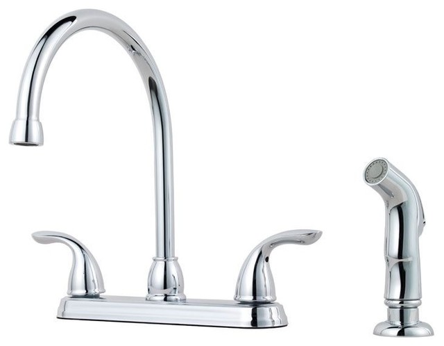 Pfister G136-500 Pfirst Series 1.8 GPM Gooseneck Kitchen Faucet ...