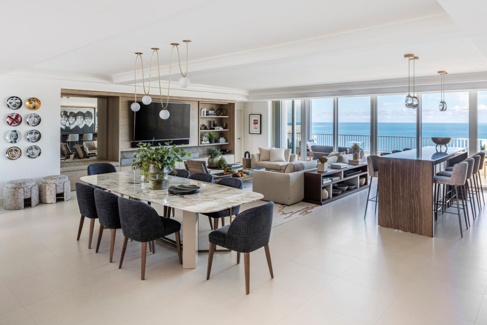 Key Biscayne - Contemporary - Dining Room - Miami - by WECSELMAN DESIGN ...
