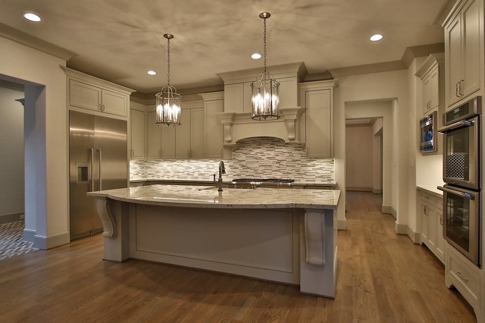Beautiful Transitional Brick Home - Transitional - Kitchen - Houston ...