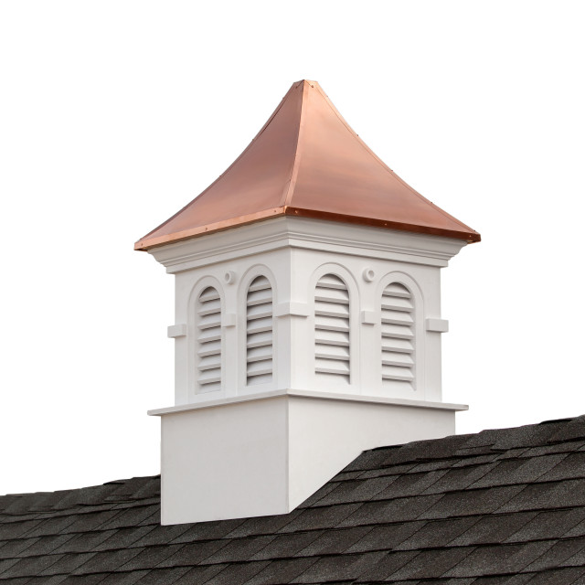 Smithsonian Columbia Vinyl Cupola with Copper Roof 26" x 43" by Good ...
