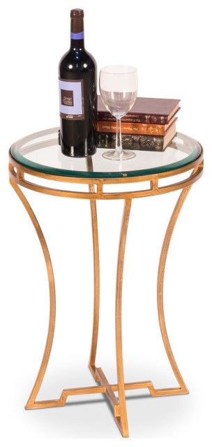 The Wine Money Table Round End Table - Contemporary - Side Tables And ...