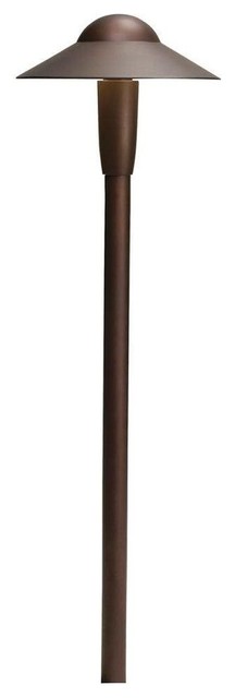 Kichler LED 6 Dome Path Light, Textured Architectural Bronze ...