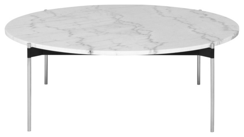 Brunello Coffee Table white marble top - Midcentury - Coffee Tables - by Virgil Stanis Design ...