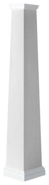 Endura-Craft Craftsman Classic, Square Tapered, Smooth Column, 20"Wx06 ...