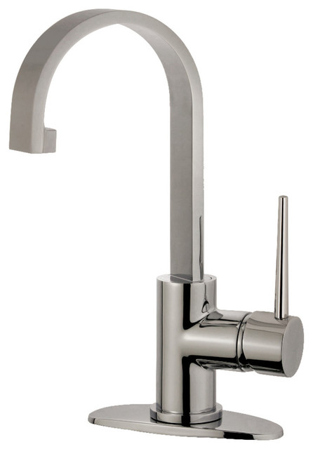 Fauceture Single-Handle Bathroom Faucet With Push Pop-Up, 5-1/16" in ...