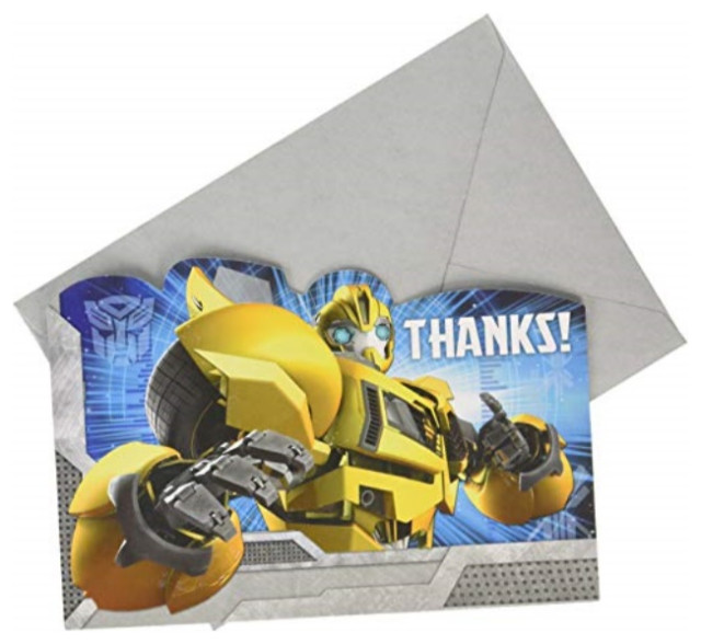 Transformers Thank You Postcards, Party Favor, 6" x 4" - by Ami ...