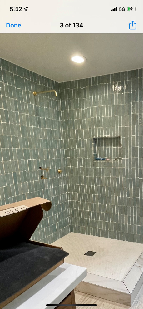Zellige tile installation