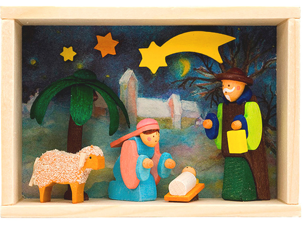 Graupner Matchbox- Nativity Scene - Contemporary - Holiday Accents And ...
