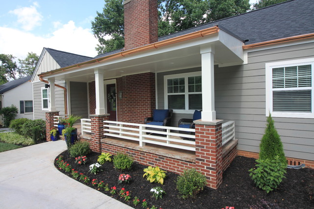 Front Porch Extension in North Main - Transitional - Porch - Other - by ...