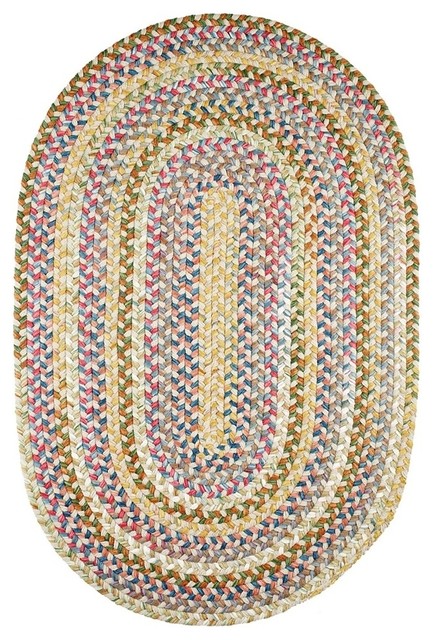 Rhody Rug Country Jewel Rug, Champagne, 2'X8' Oval, 2'x8' Oval - Area ...
