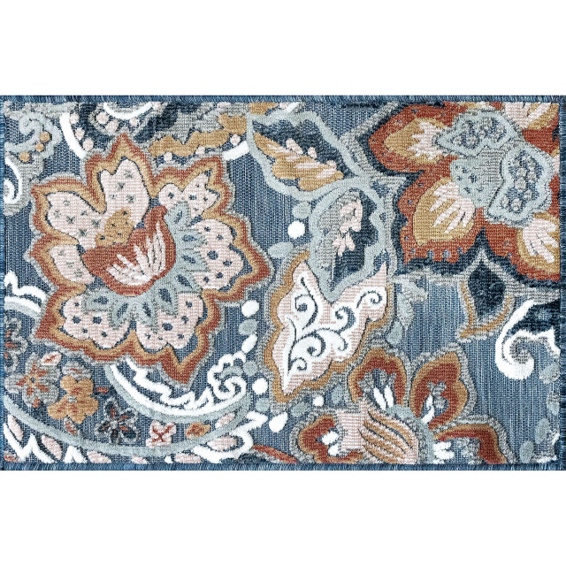Lilia Transitional Floral Area Rug, 1'11'' X 3' - Mediterranean ...