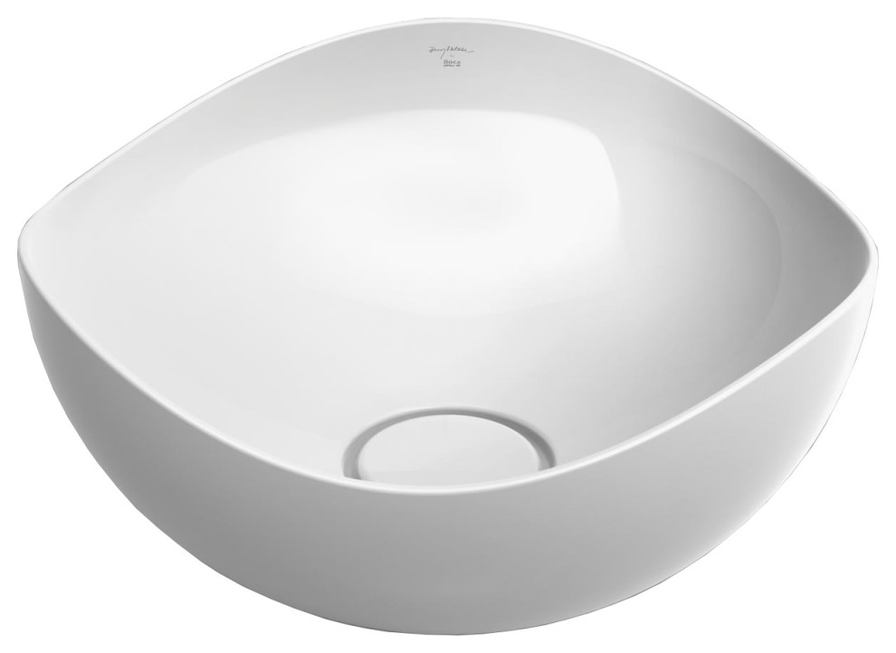 Roca Round Organic Porcelain Vessel Sink By Ruy Ohtake - Contemporary ...