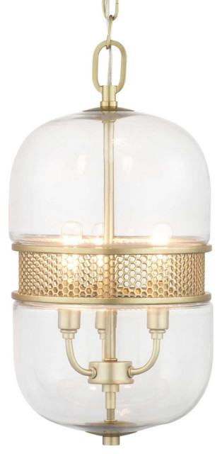 Gregory 3 Light Pendant, Vintage Gold - Transitional - Pendant Lighting ...
