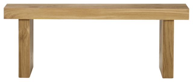 French Oak Bench | Andrew Martin Emelia - Contemporary - Dining Benches ...