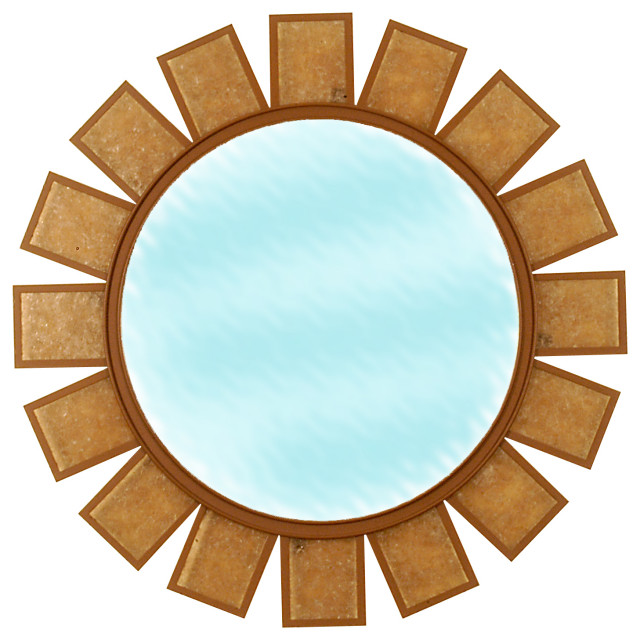 36"W Sol Mirror - Contemporary - Wall Mirrors - by Meyda Lighting | Houzz