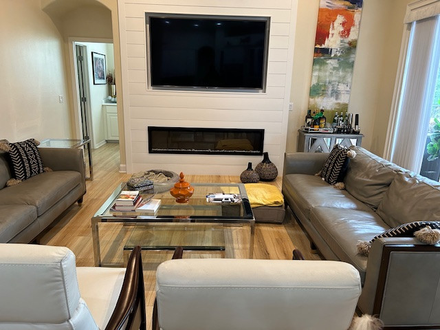 Coffee table choice for two couches