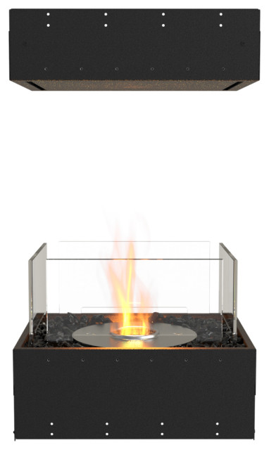 EcoSmart™ Flex 18IL Island Fireplace Insert - Wall-Mounted Ethanol Fire - Transitional - Indoor ...