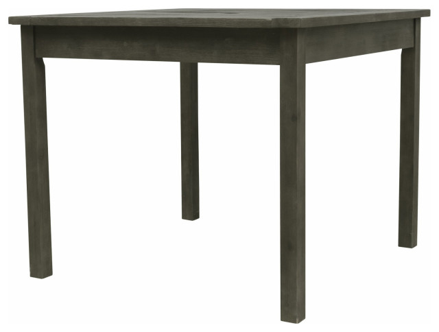 Dark Grey Stacking Table - Transitional - Outdoor Dining Tables - by ...