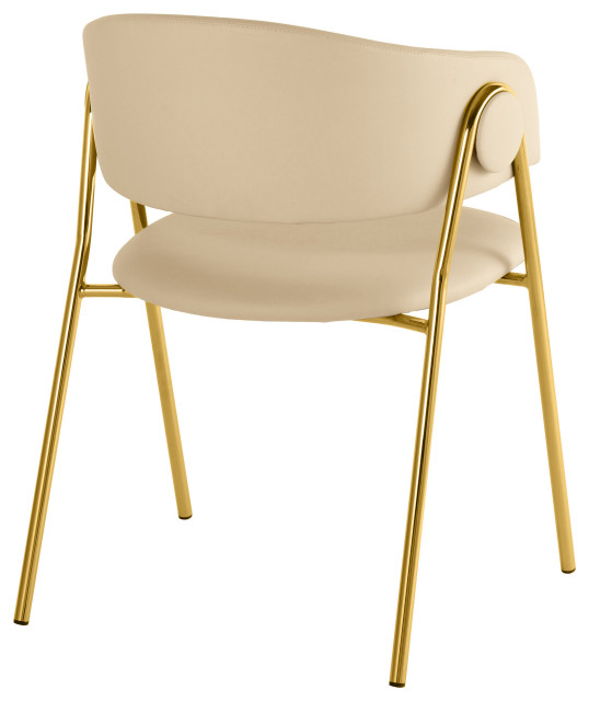 Lara Cream Vegan Leather Dining Chair by Inspire Me Home Decor, Set of ...