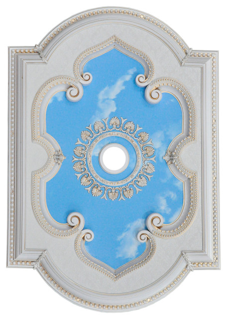 Artistry Lighting, Rectangular White Ceiling Medallion, ARC0913-CF1-022 ...
